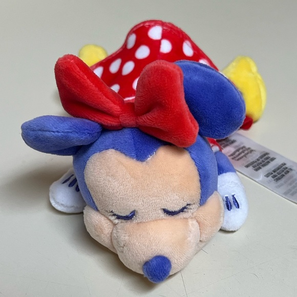 Disney | Toys | Disney Sleeping Minnie Mouse Mini Cuddleez 6 Plush Doll ...